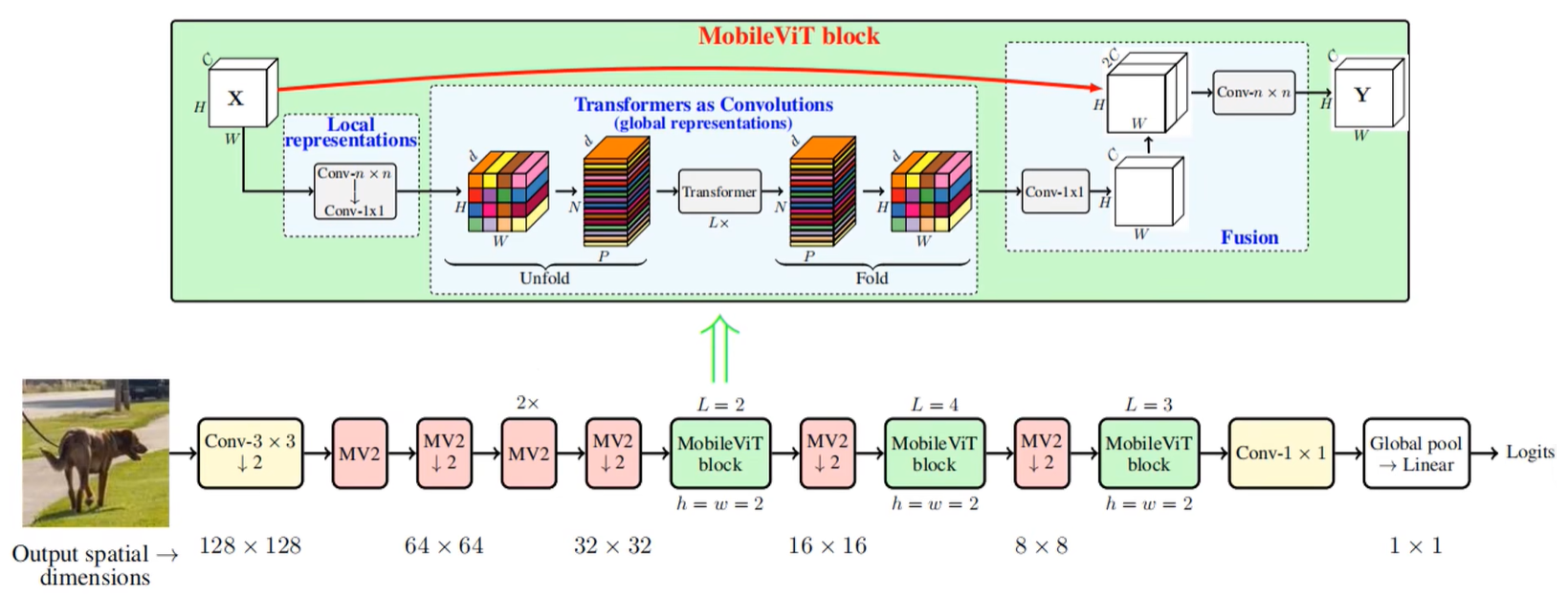 深度学习模型之CNN（二十六）MobileViT网络讲解及通过Pytorch搭建 | Linvil's Blog