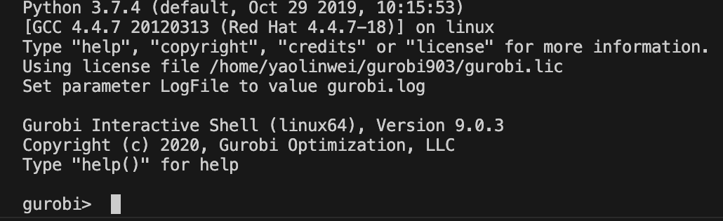 gurobi安装教程 | Linvil's Blog
